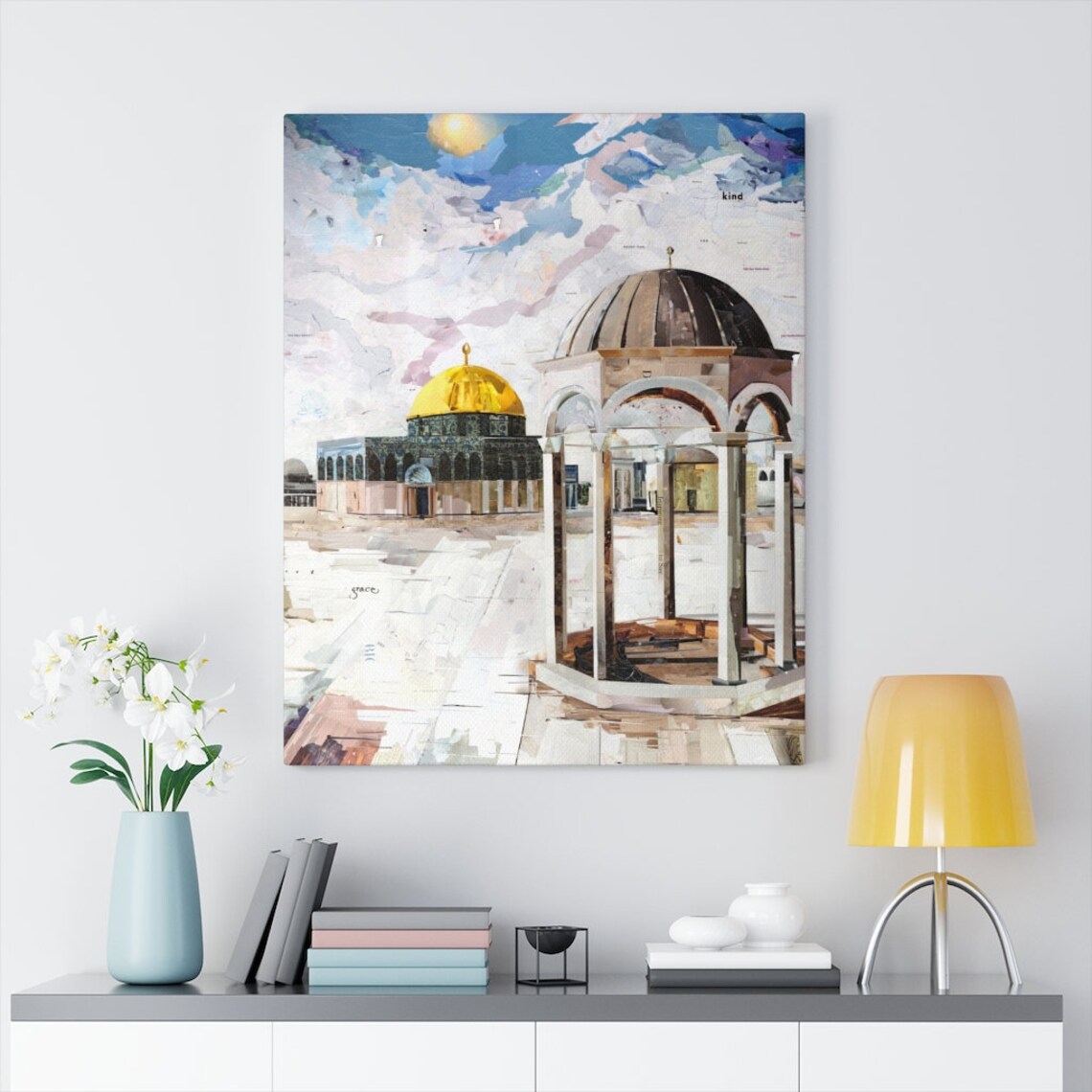 Jerusalem Palestine Art Quality Canvas Wall Art Print Ready | Etsy