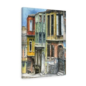 Walls of Color, Istanbul, Quality Canvas Wall Art Print, Ready to Hang ...