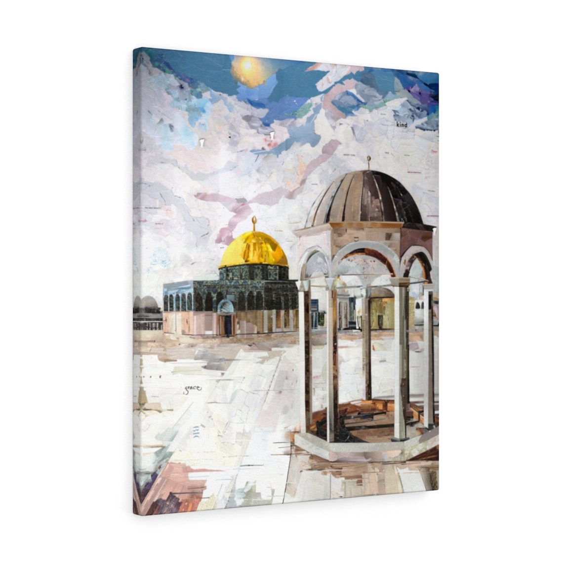 Jerusalem Palestine Art Quality Canvas Wall Art Print Ready | Etsy