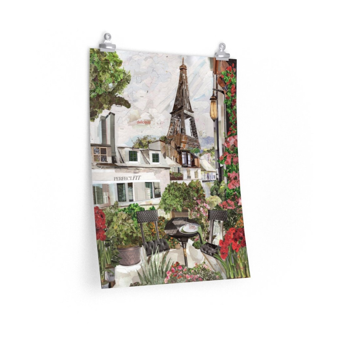 Paris Cafe Poster, Eiffel Tower Poster, Paris Art, Paris Gift - Etsy