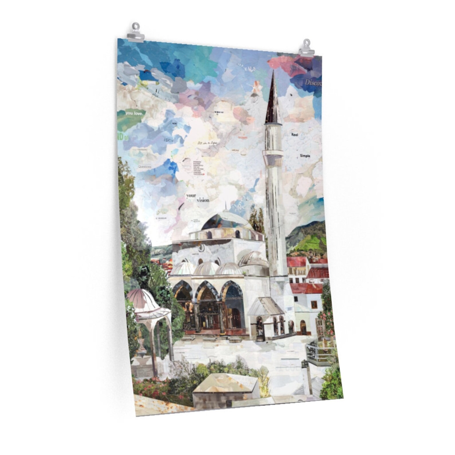 Begova Dzamija Sarajevo Bosnian Art Poster Bosnian Gift - Etsy