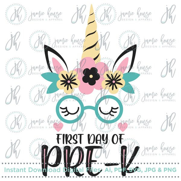 First Day of Pre K - Etsy