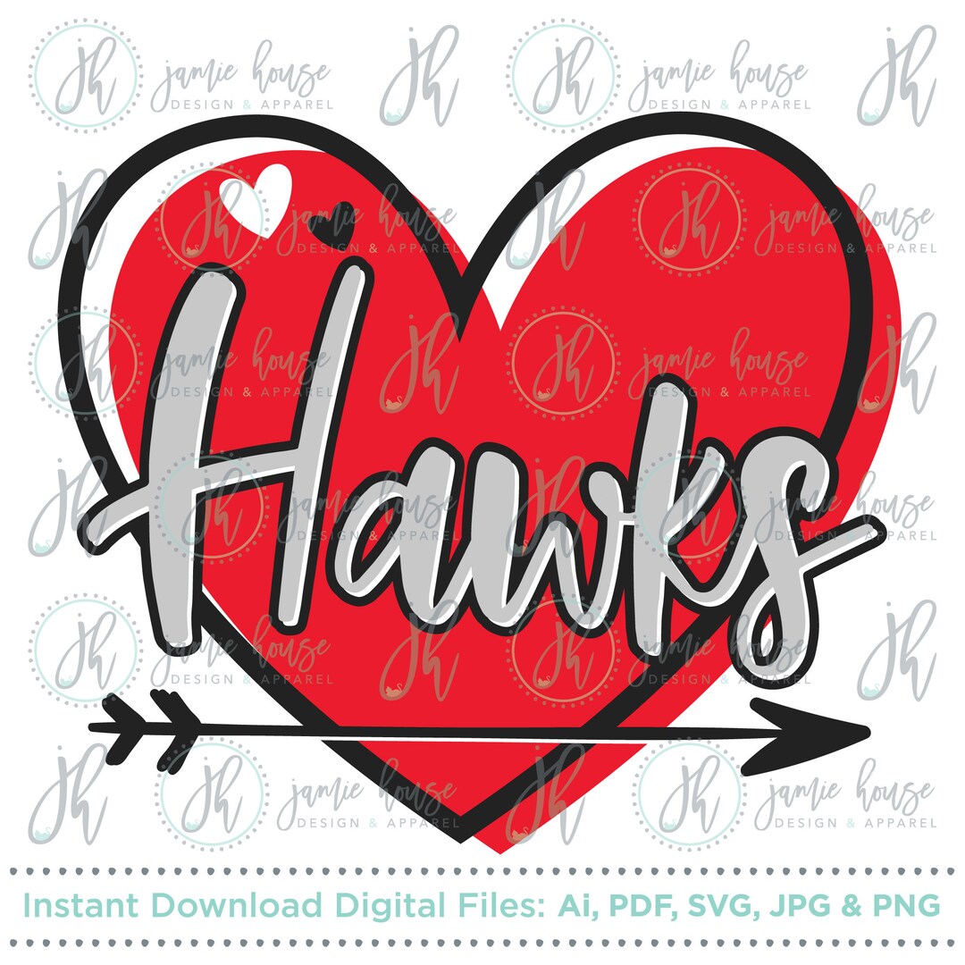 Hawks Cheer SVG Cut File hawks Script Hawks Logo Cheer - Etsy