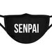 Senpai Face Mask - Etsy