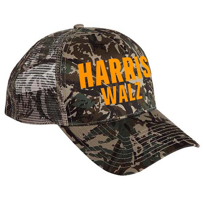 Camo Hat Harris Walz - Etsy