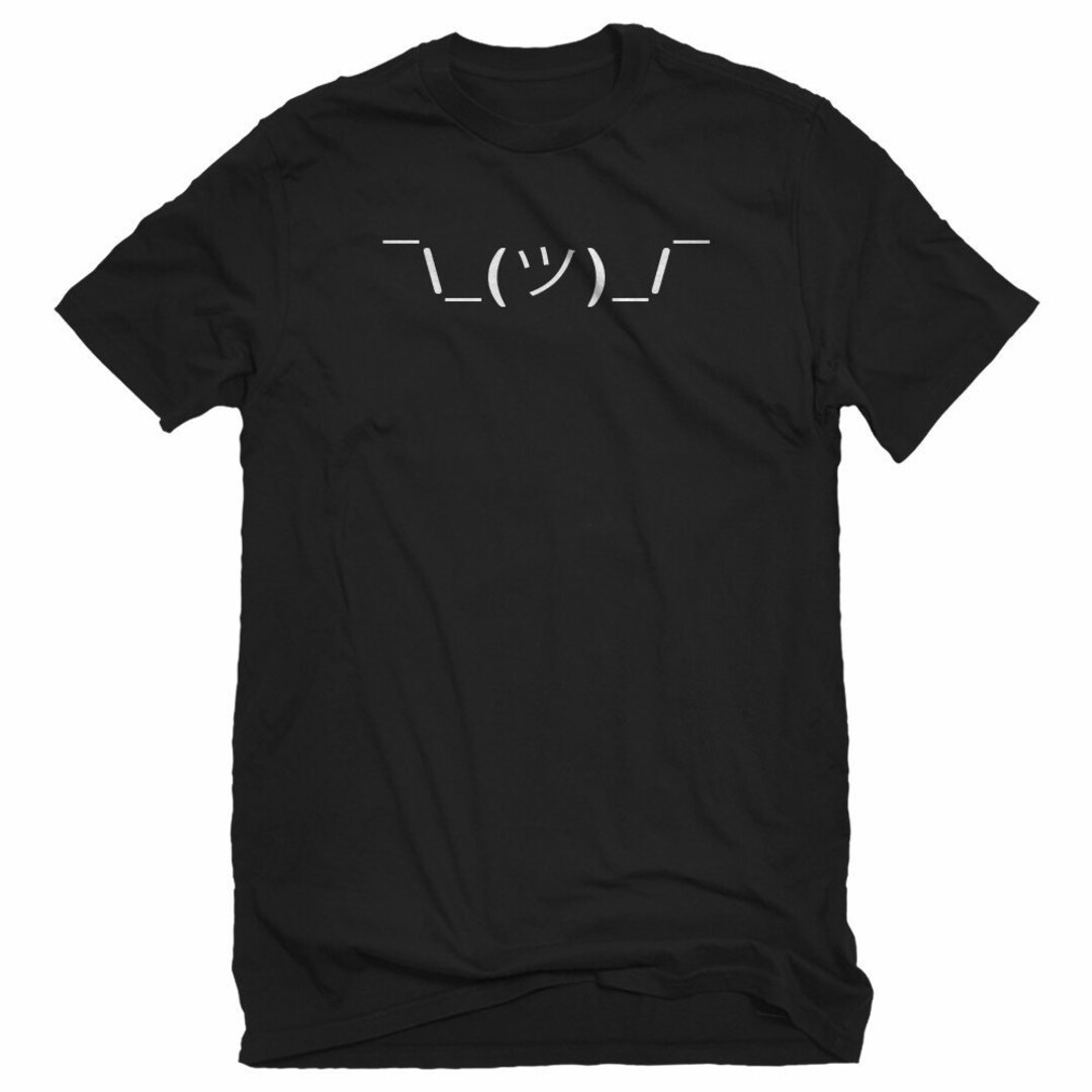 ASCII Shrug Unisex T-shirt - Etsy
