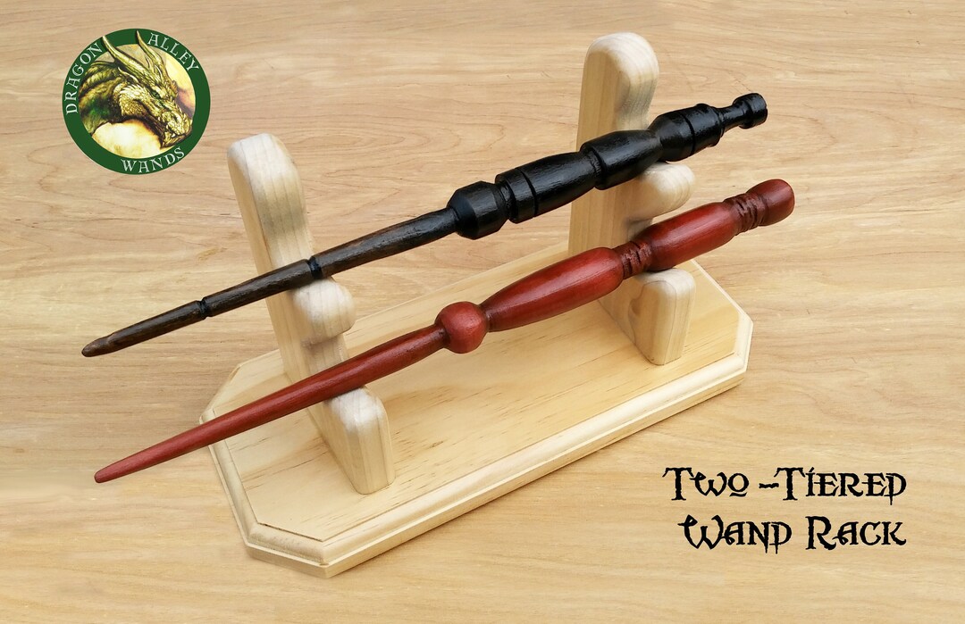2-tiered Wand Display Rack for Wall or Desktop - Etsy