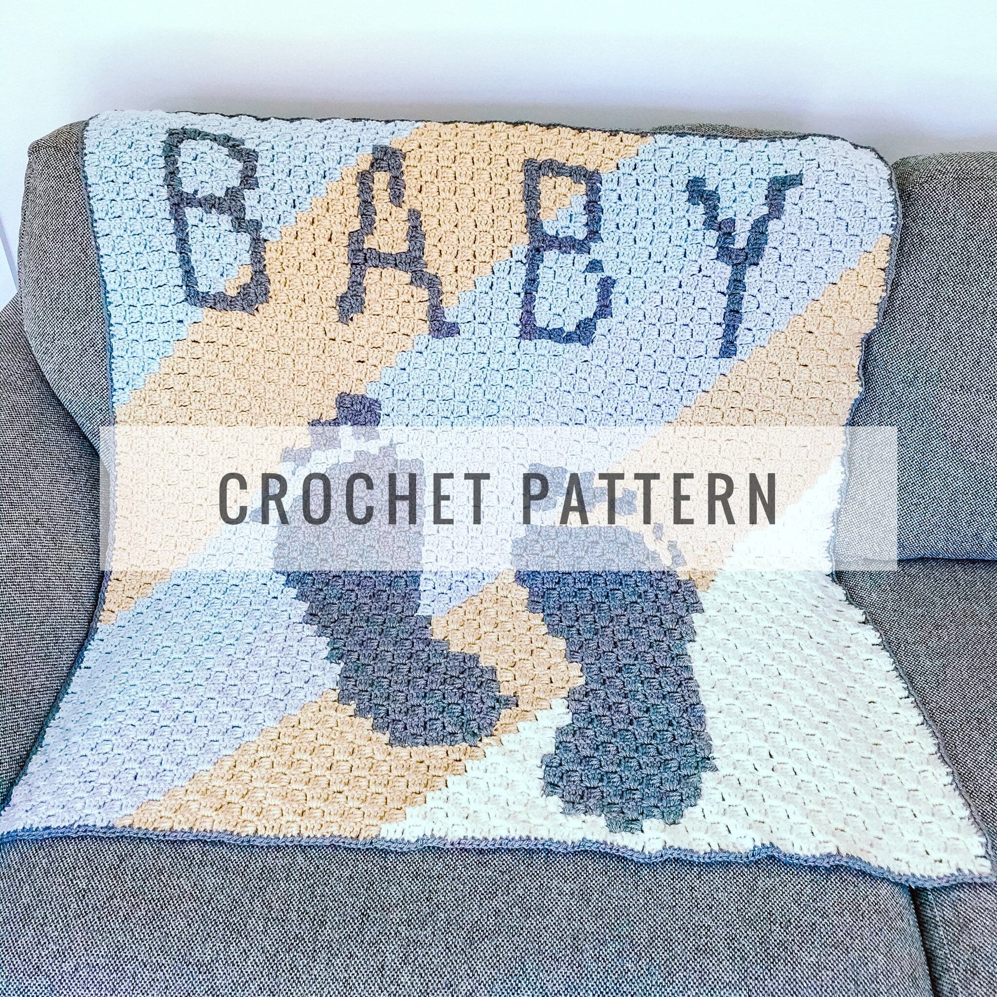 Little Bubba C2c Graphgan Baby Blanket / CROCHET PATTERN / Baby Blanket ...
