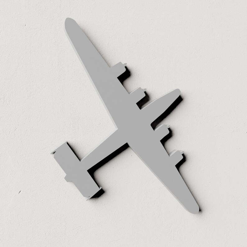 WW2 Airplane Silhouette Wood Wall Decor - Perfect for Kids and Adult ...