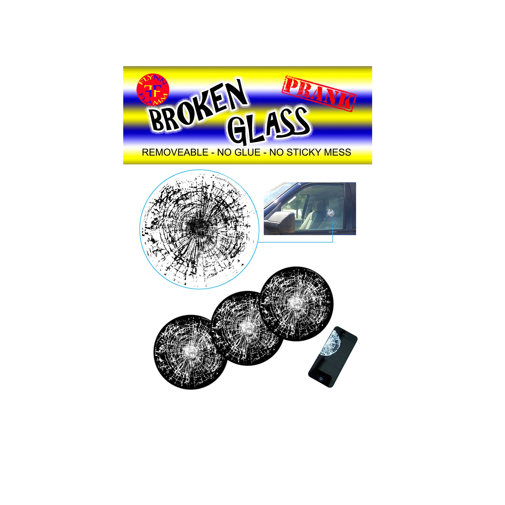 Smashed Glass Prank by Flynn Flamm - Etsy UK