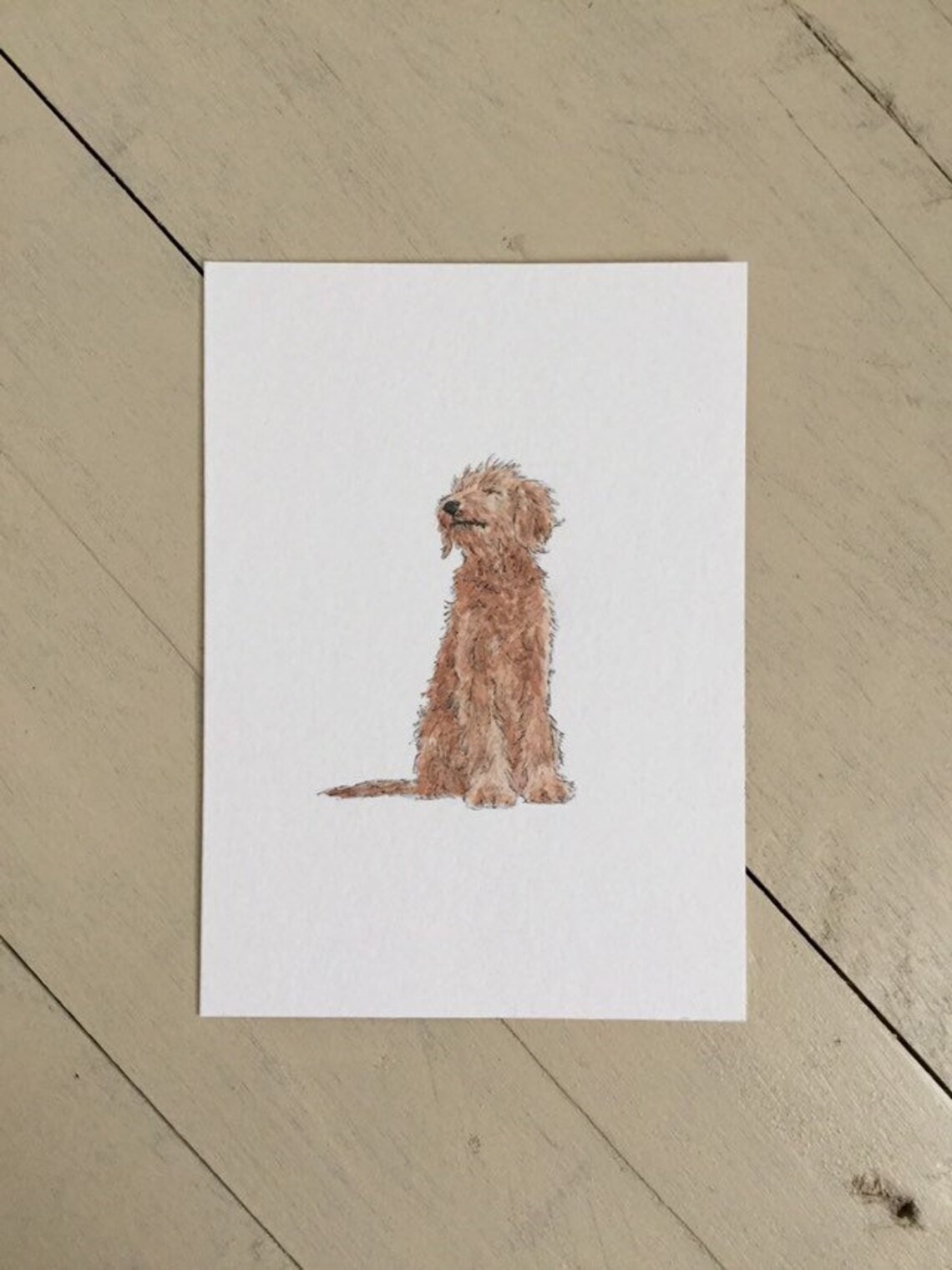 Custom Pet Illustration/simplistic Watercolor Dog - Etsy