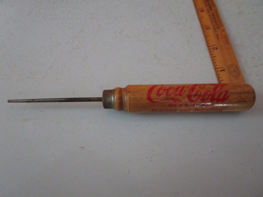 Vintage Coca Cola Ice Pick With Wooden Handle Advertising Coke Cola ...
