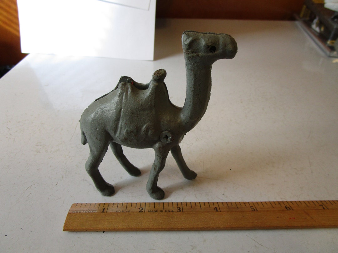 Vintage Cast Iron Gray Camel Bank, 4.5" Tall (repro) - Etsy