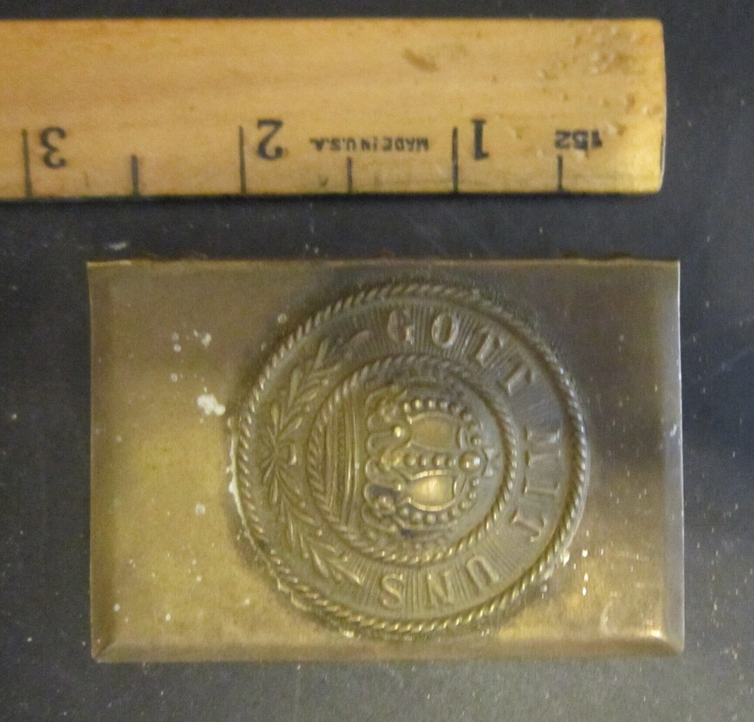 Antique WWI German Brass Matchbox Holder gott Mit Uns gods With Us ...