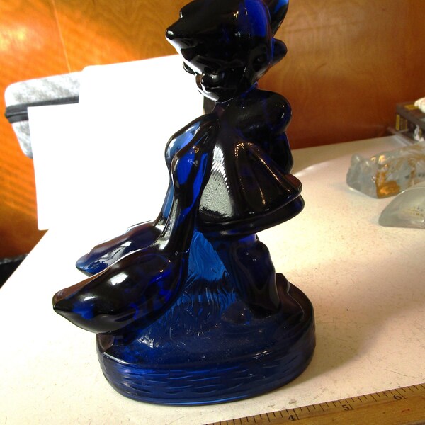 Blue Geese Glass Figurine - Etsy
