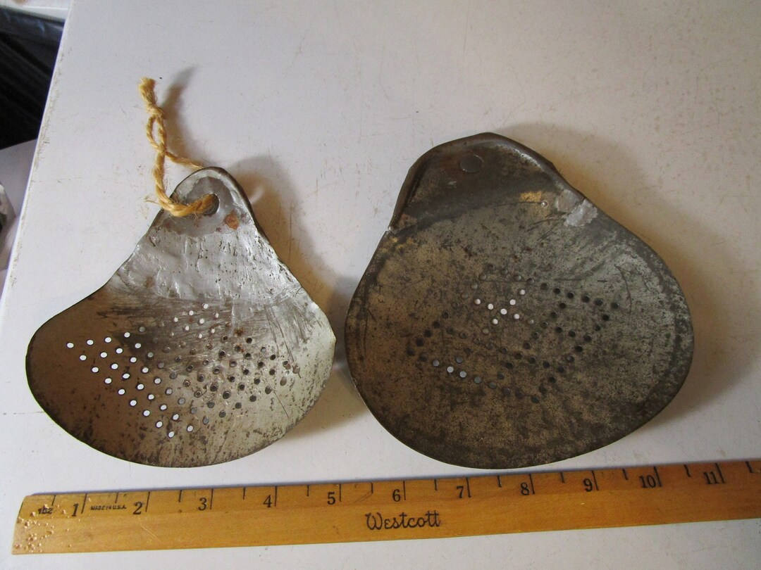 Vintage Steel Metal Cooking Strainers/scrapers. - Etsy