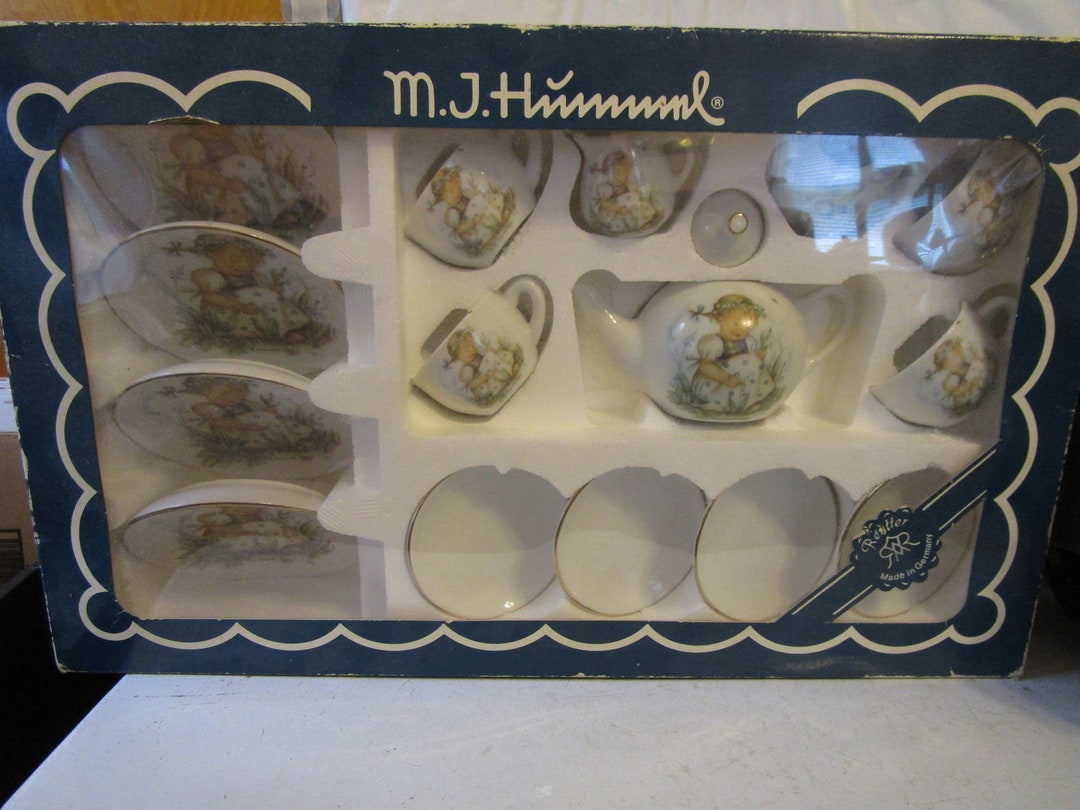 M.J. Hummel Germany, 1993, Child's Porcelain Tea Set Unopened in ...