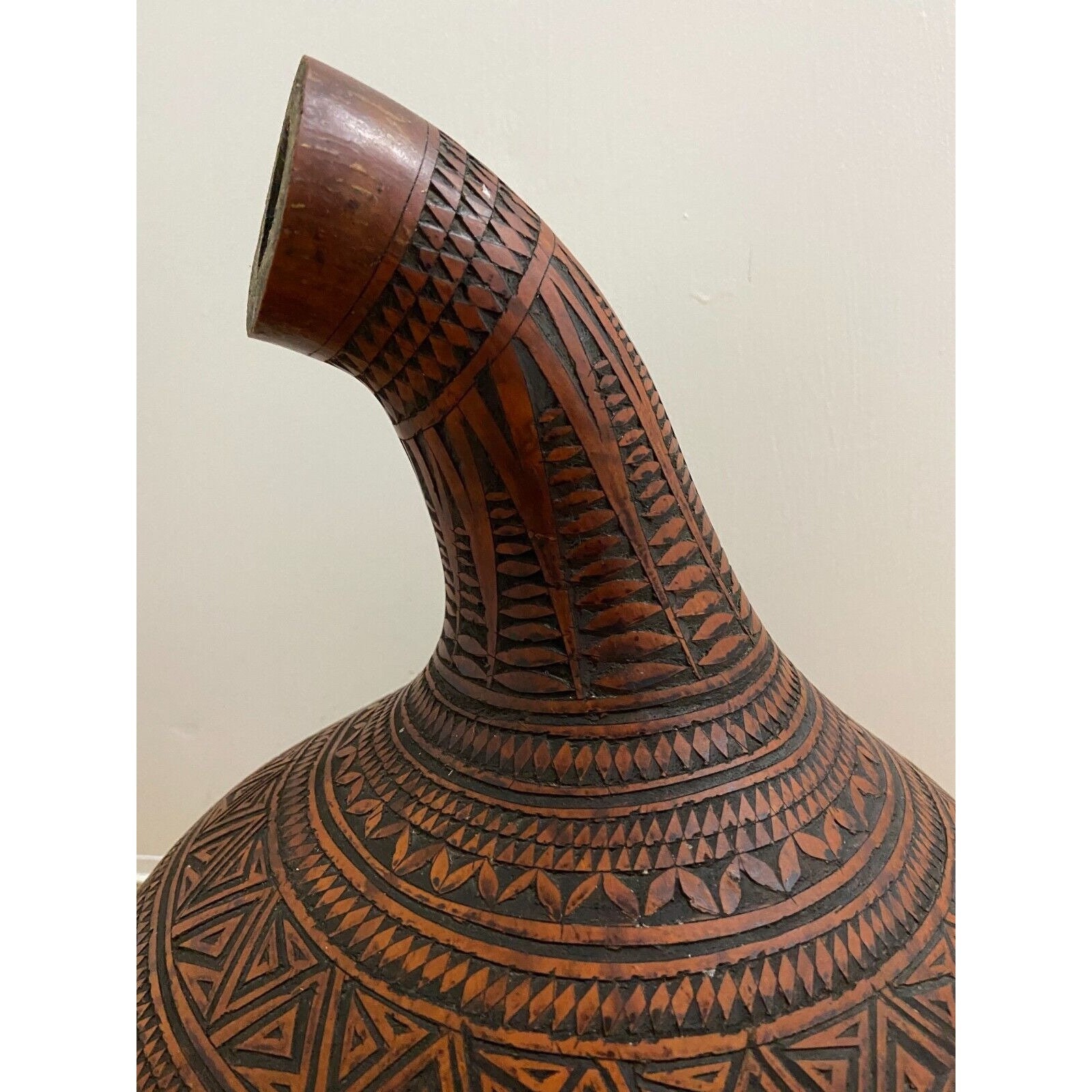 Wooden Hand Carved Big Calabash With Elephant Motif 18 Height - Etsy