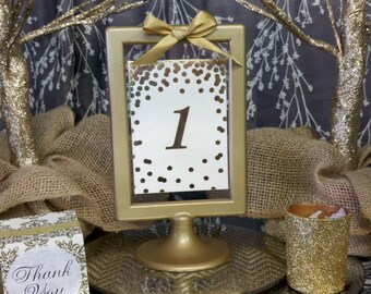 Rhinestone table numbers | Etsy