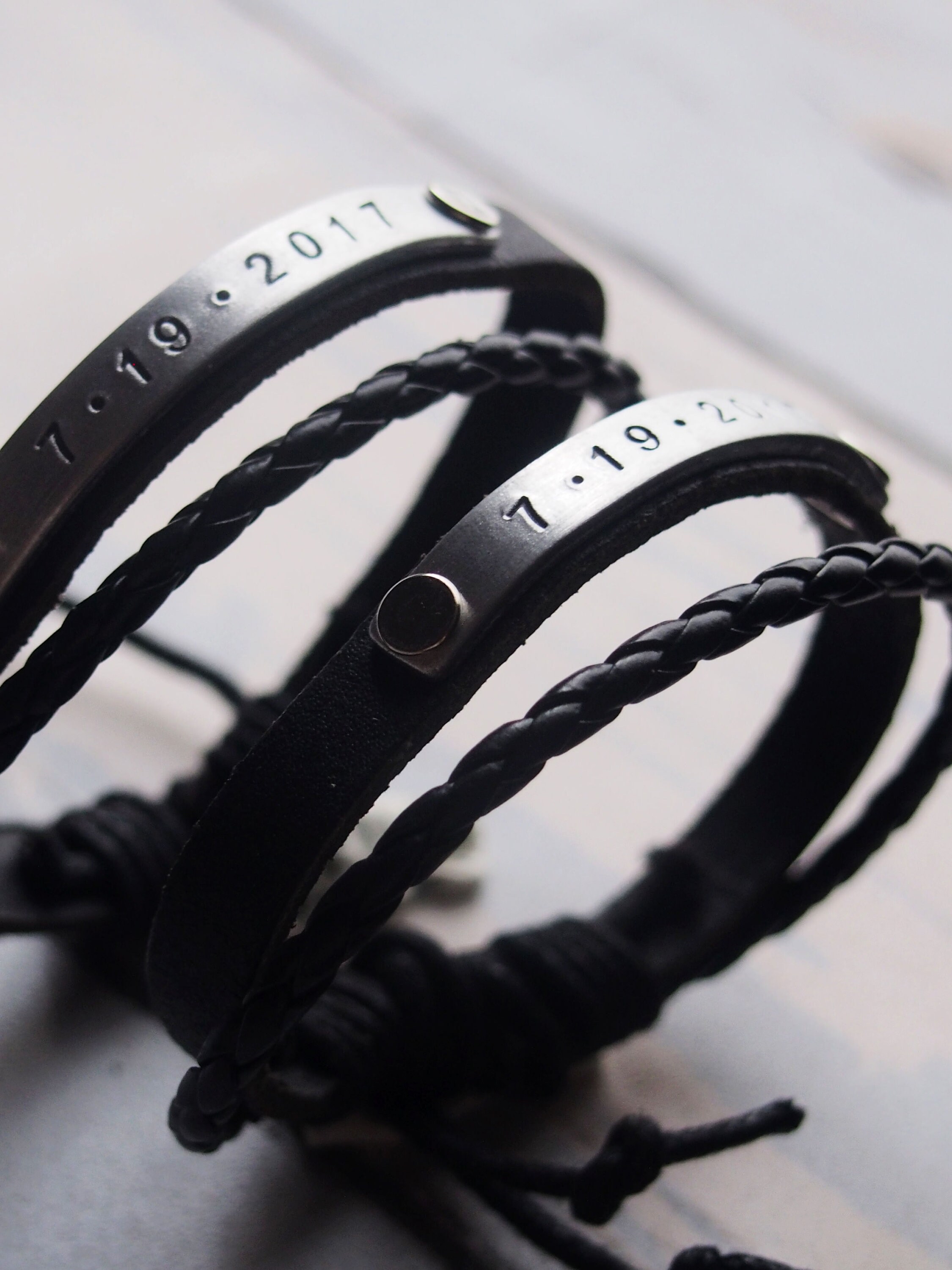 Men Women Pinky Promise Bracelets, Initial Couples Bracelet, Couple ...