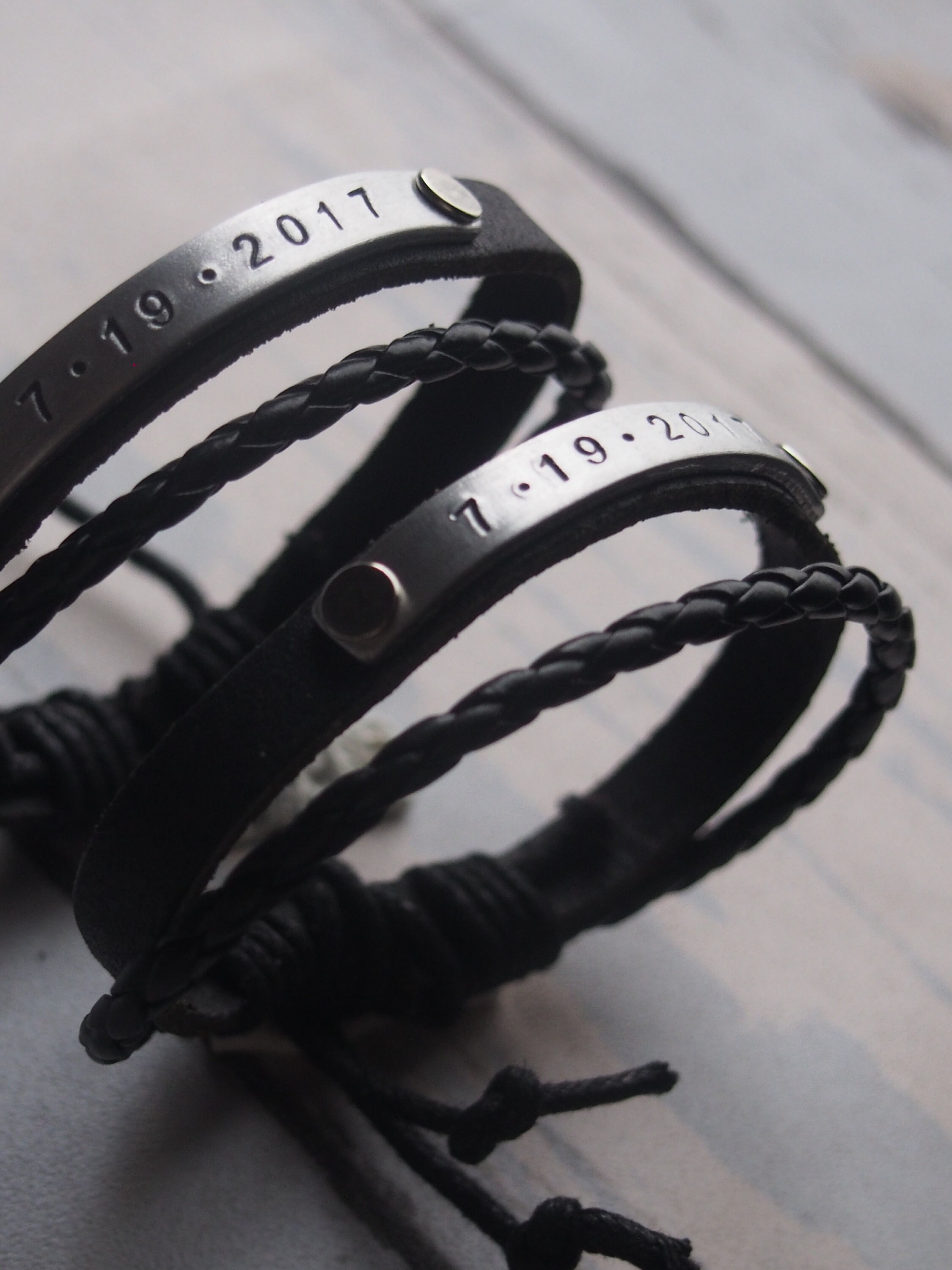 Personalized bracelet customized bracelet leather bracelet | Etsy