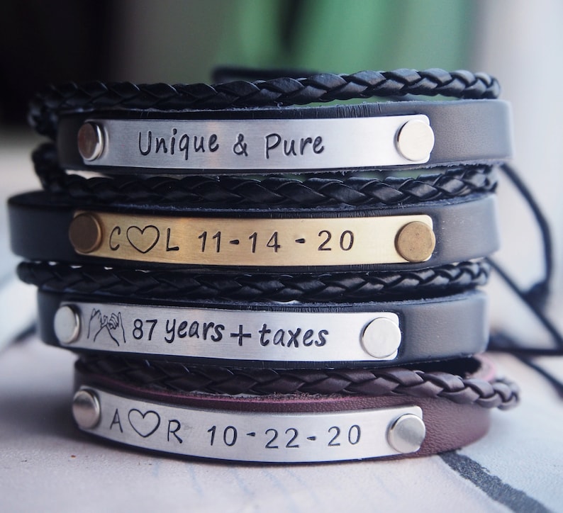 Personalized Engraved Bracelets, Customized Bracelet, Engraved Bracelet ...