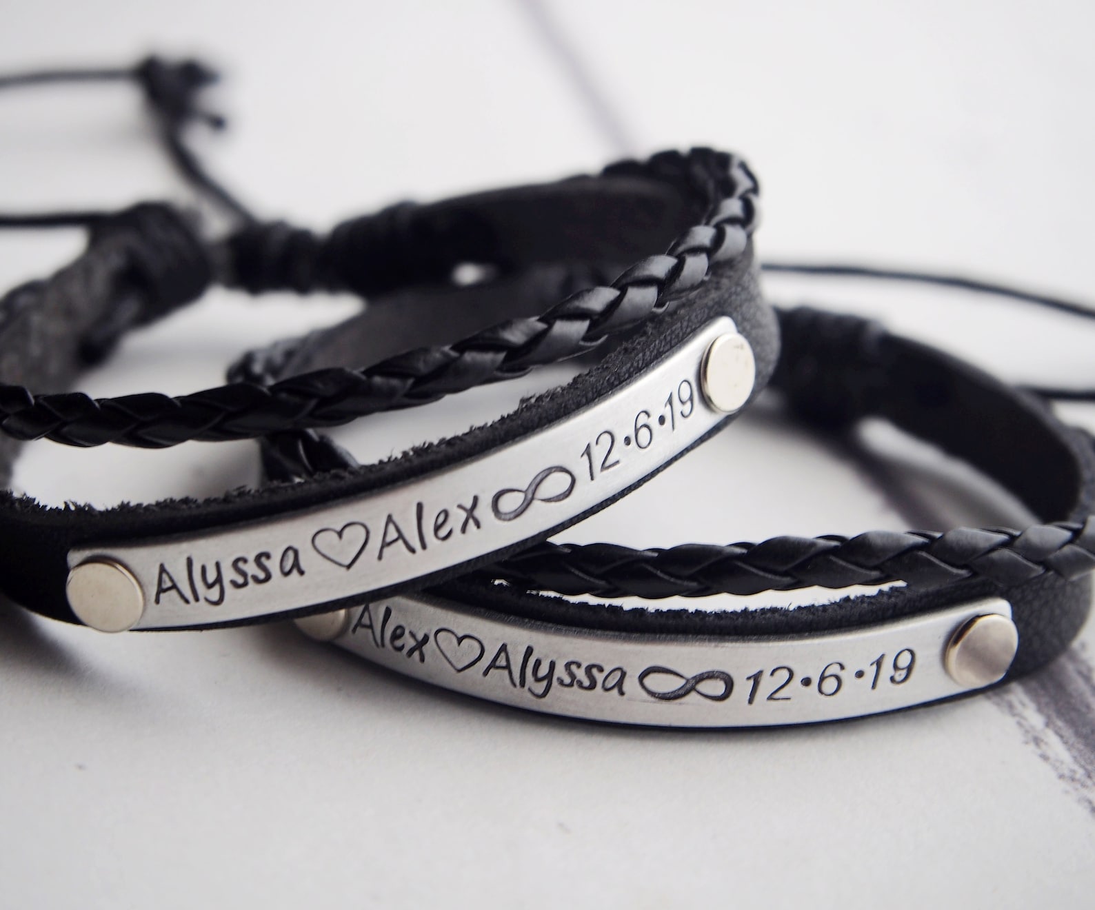 Custom Couples Bracelets, Personalized Couples Bracelets, Personalized ...