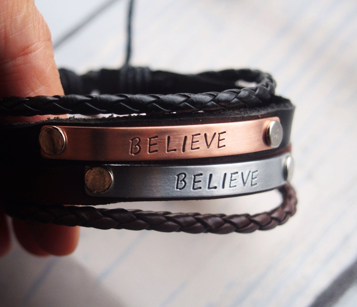 Personalized Leather Bracelet, Personalized Leather Bracelet ...