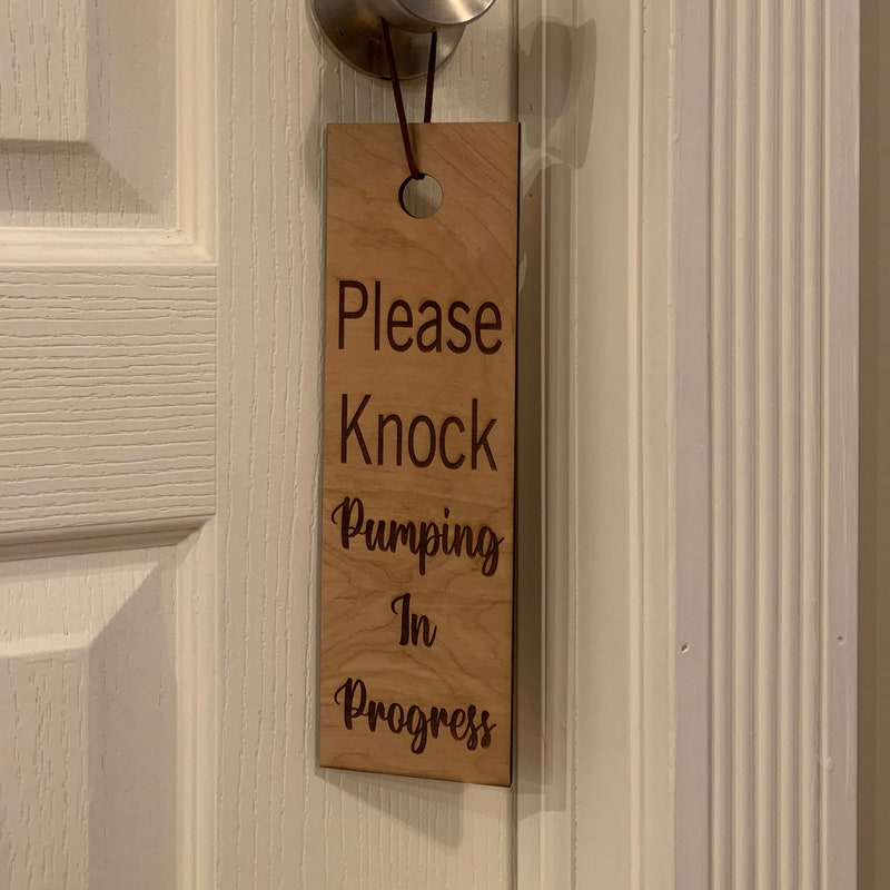 Pumping in Progress Sign - Etsy