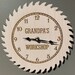 Saw Clock Custom Workshop Clock Saw Blade Clock Wooden Clock Add Your ...