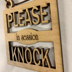 In Session Sign- Please Knock Door Sign- Office Sign- Home Office Door ...