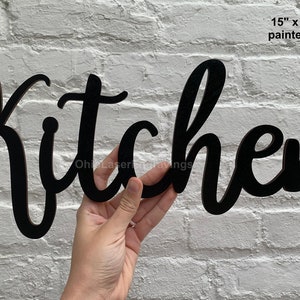 Kitchen Sign- Laser Cut Kitchen Sign- Kitchen Cut Out Wording - Etsy