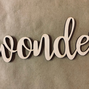 Wonder Sign- Wonder Wall Sign- Wonder Wording Laser Cut Out Sign - Etsy