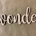 Wonder Sign Wonder Wall Sign Wonder Wording Laser Cut Out - Etsy