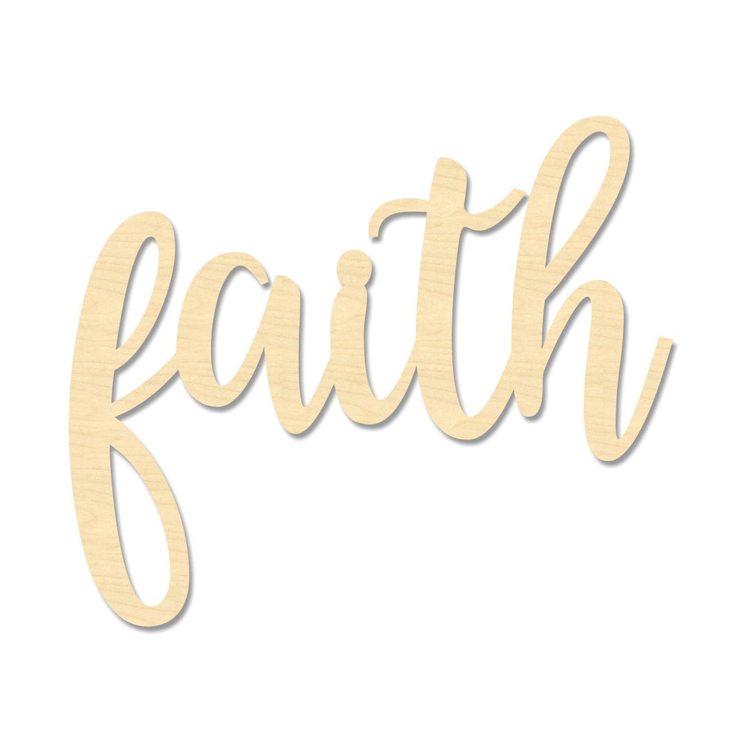 Faith Wall Sign- Christian Faith Wording - Etsy