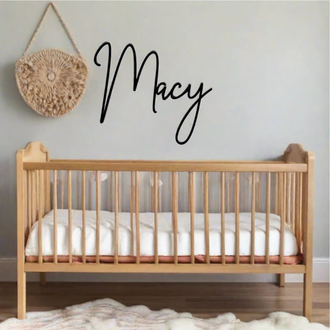 Custom Baby Name Sign- Over the Crib Sign- Personalized Name Cutout - Etsy