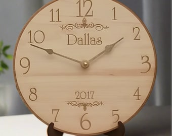 Personalized Family Name Wall Clock - Etsy