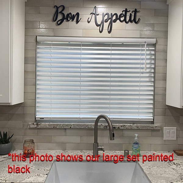 Bon Appetit Wooden Sign Bon Appetit Sign Laser Cut Wording - Etsy