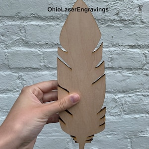 Feather- Laser Cut Feather Shape - Etsy