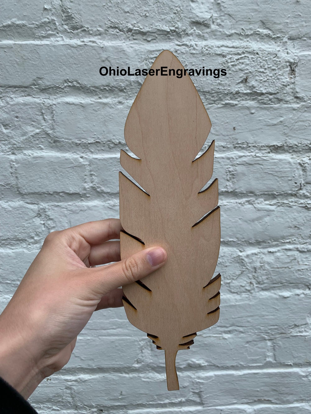 Feather- Laser Cut Feather Shape - Etsy