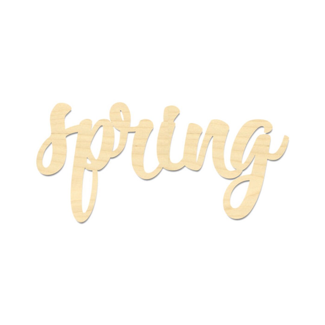 Spring Wording Sign- Spring Cut Out Wording- Spring Decor - Etsy