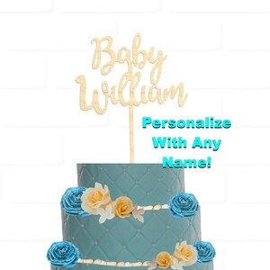Personalized Baby Cake Topper- Baby Shower Cake Topper - Etsy