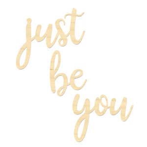 Just Be You Wooden Wording-just Be You Sign - Etsy
