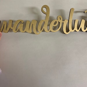 Wanderlust- Wanderlust Laser Cut Wording - Etsy