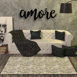 Amore Laser Cut Sign-italian Love Wording | Etsy