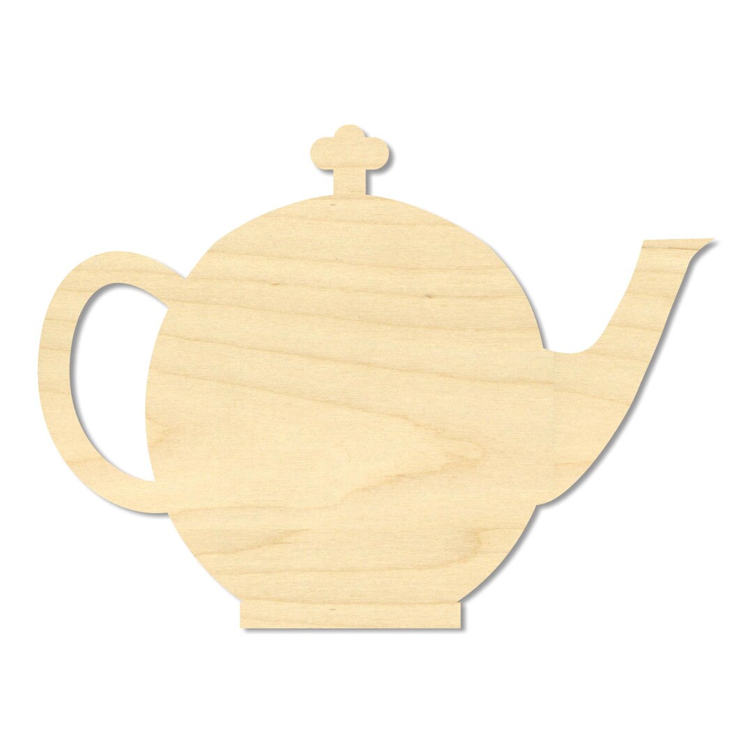 Teapot Shape- Teapot Cut Out Shape- Wooden Teapot - Etsy
