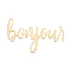 Bonjour Sign - Etsy