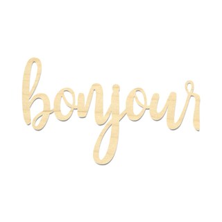Bonjour Sign - Etsy
