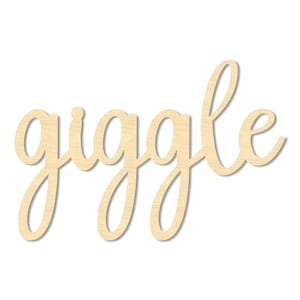 Giggle- Giggle Laser Cut Wording- Giggle Wording- Giggle Sign - Etsy