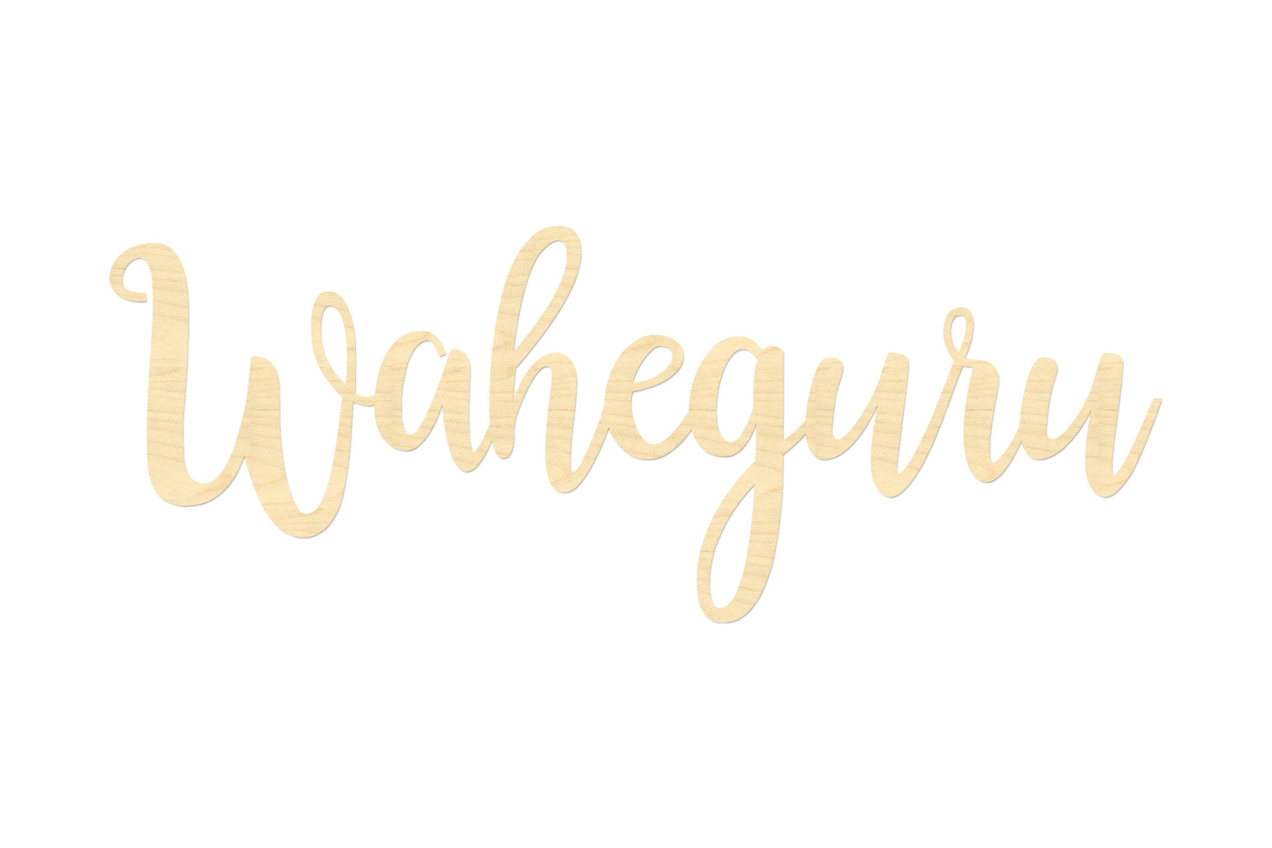 Waheguru Wording Laser Cut Waheguru Sign Waheguru Sign - Etsy Canada